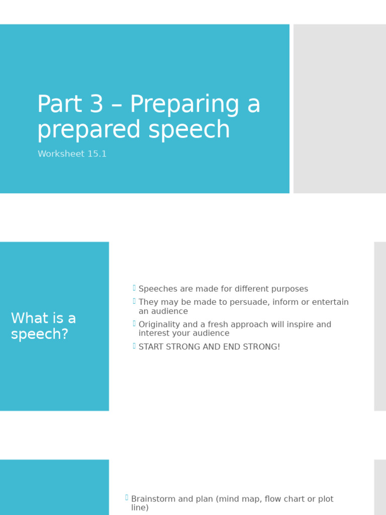 Prepared Speech Notes | PDF