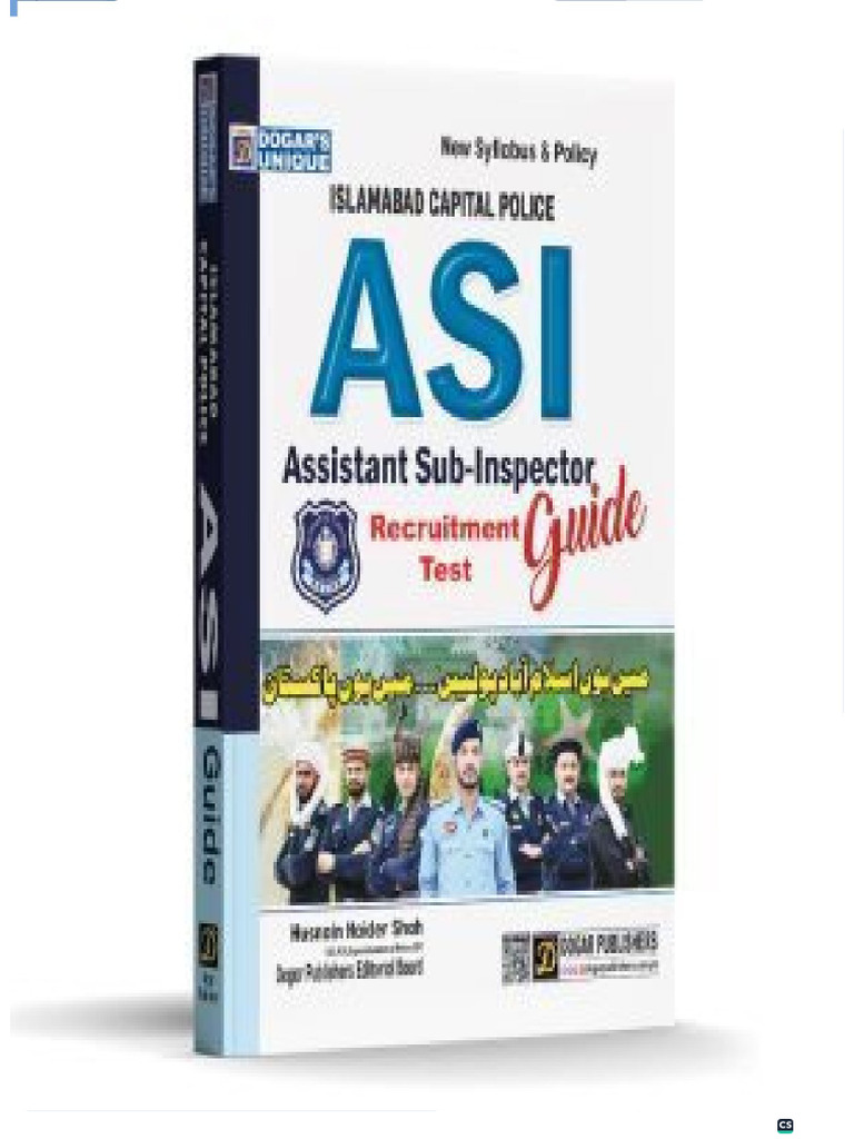 Islamabad Capital Police ASI Assistant Book | PDF