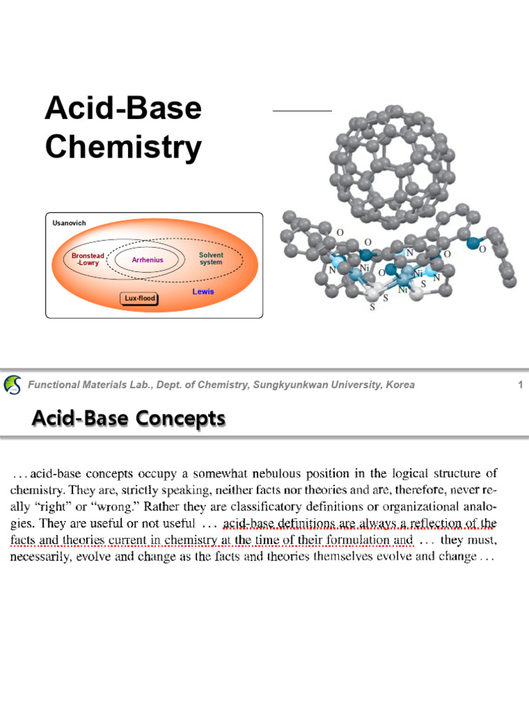 02 Acid-Base Chemistry | PDF