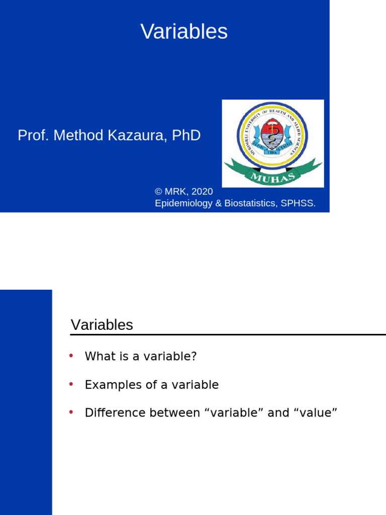 01.variables 2020 | PDF