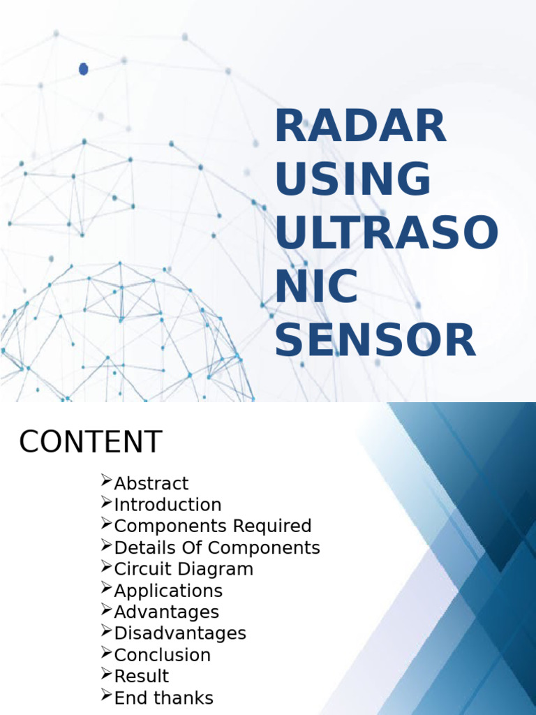 Radar Using Ultra Sonic Sensor | PDF