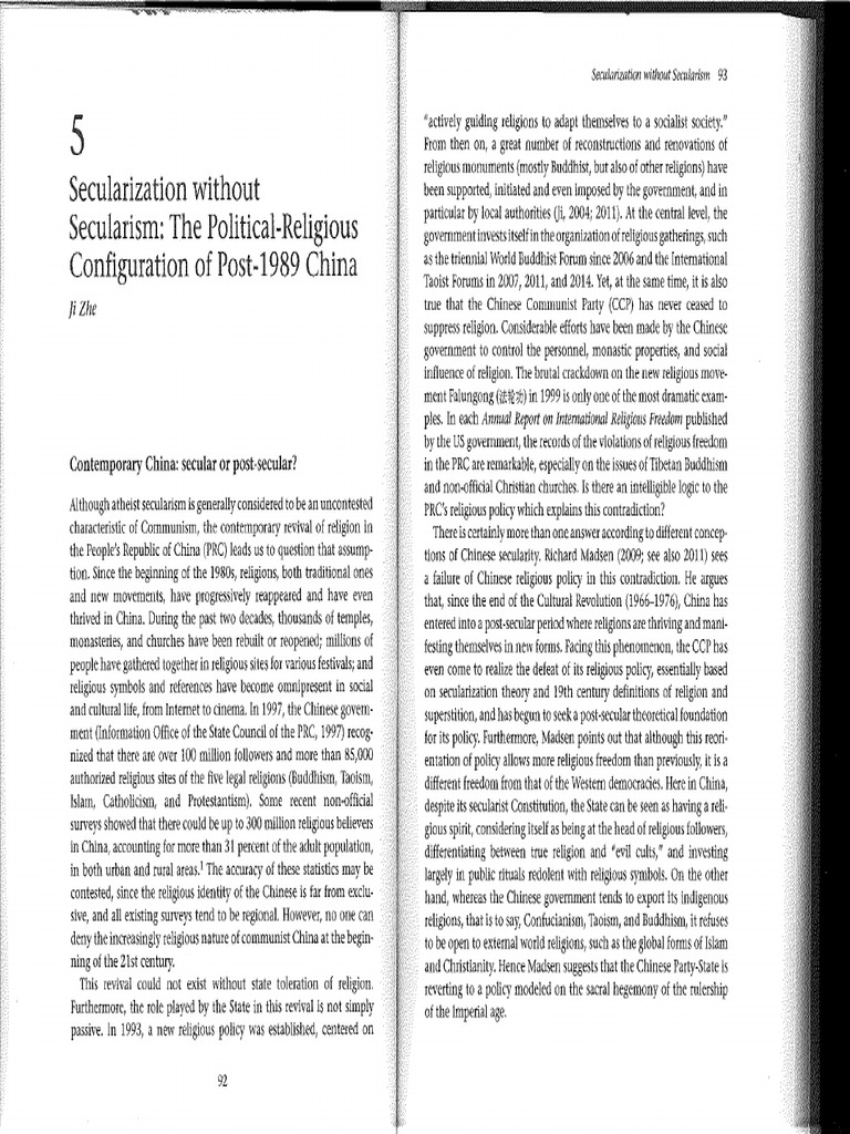 Ji, Secularization Without Secularism | PDF