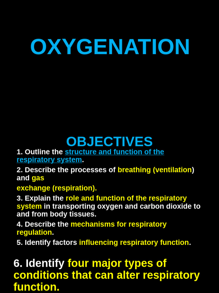 Oxygenation | PDF