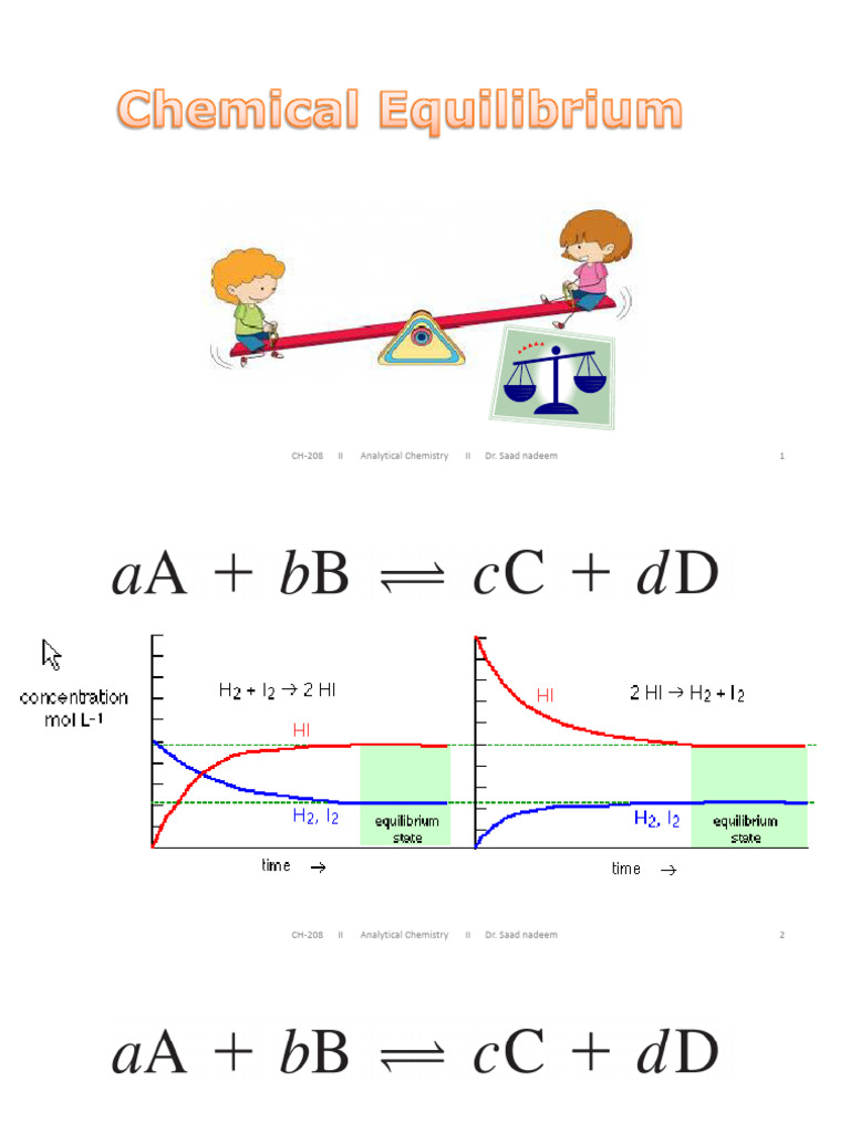 Analytical Chemistry Equilibrium Concepts | PDF | Acid | Chemical ...
