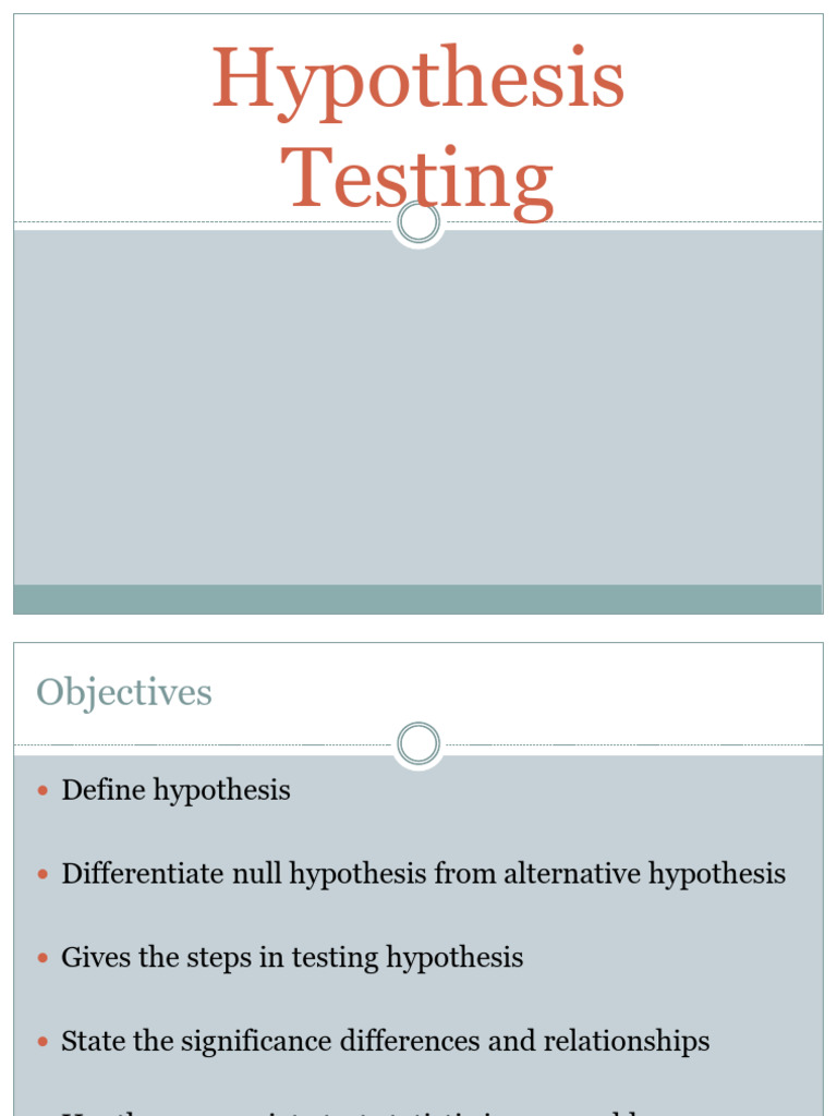 Hypothesis Testing | PDF
