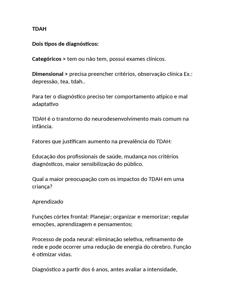 CURSO TOD TEA E TDAH | PDF