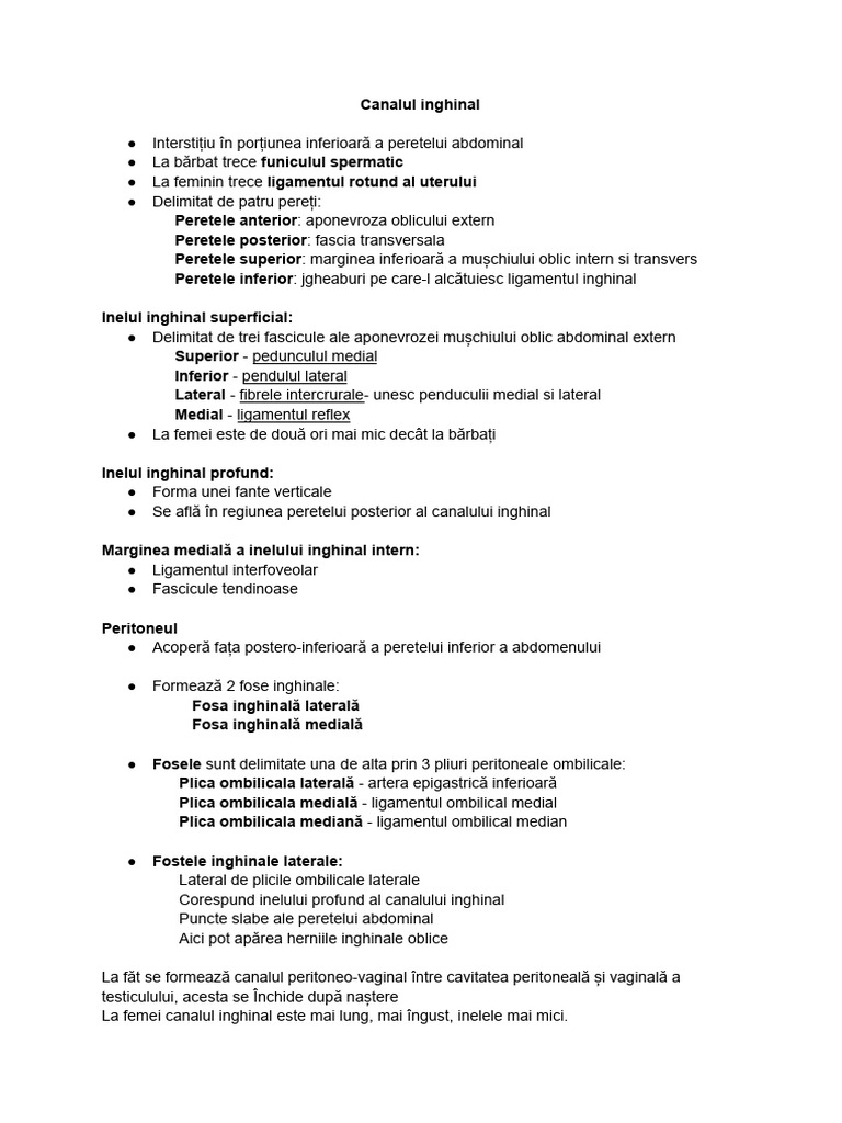 Canalul Inghinal | PDF