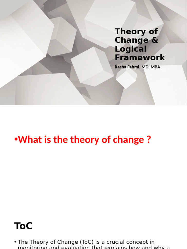 TOC-Logical Framework | PDF