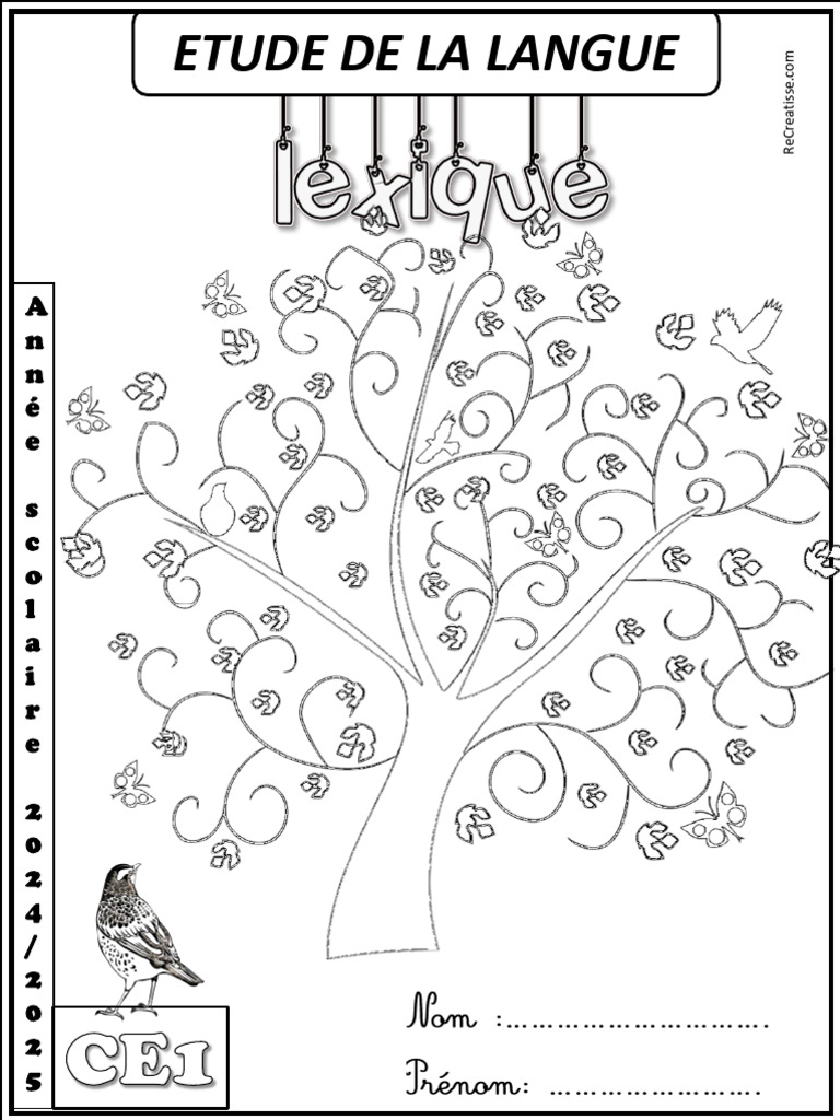 Pages de Garde Francais CE1 New | PDF