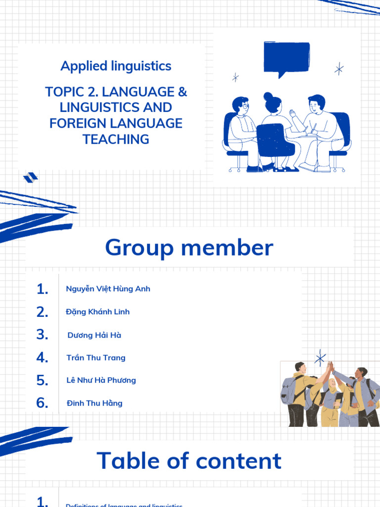 Group 3 - Topic 2 - Slide Applied Language | PDF