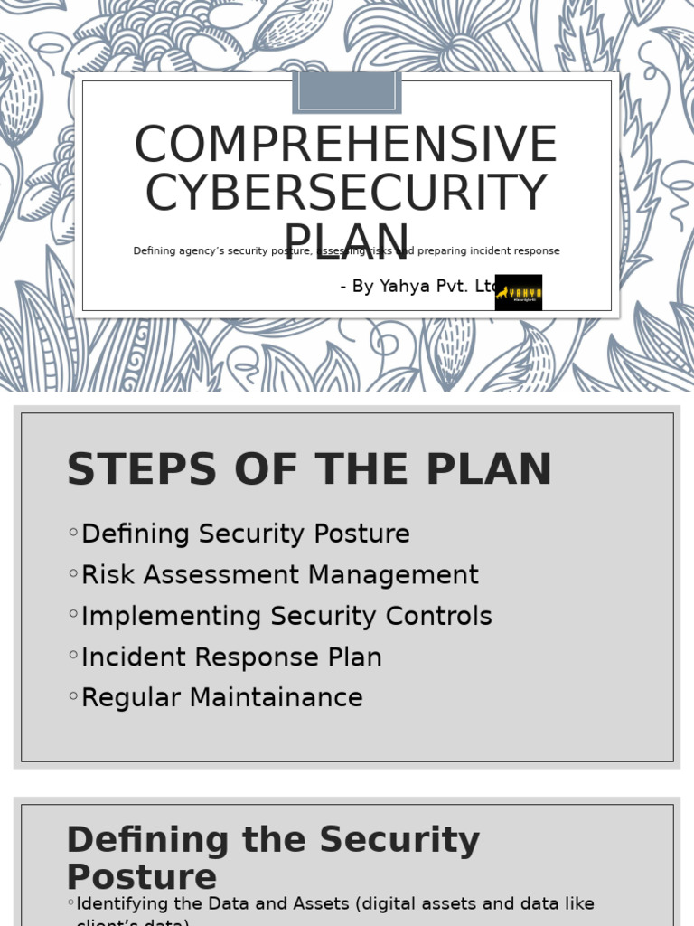 Comprehensive Cybersecurity Plan | PDF