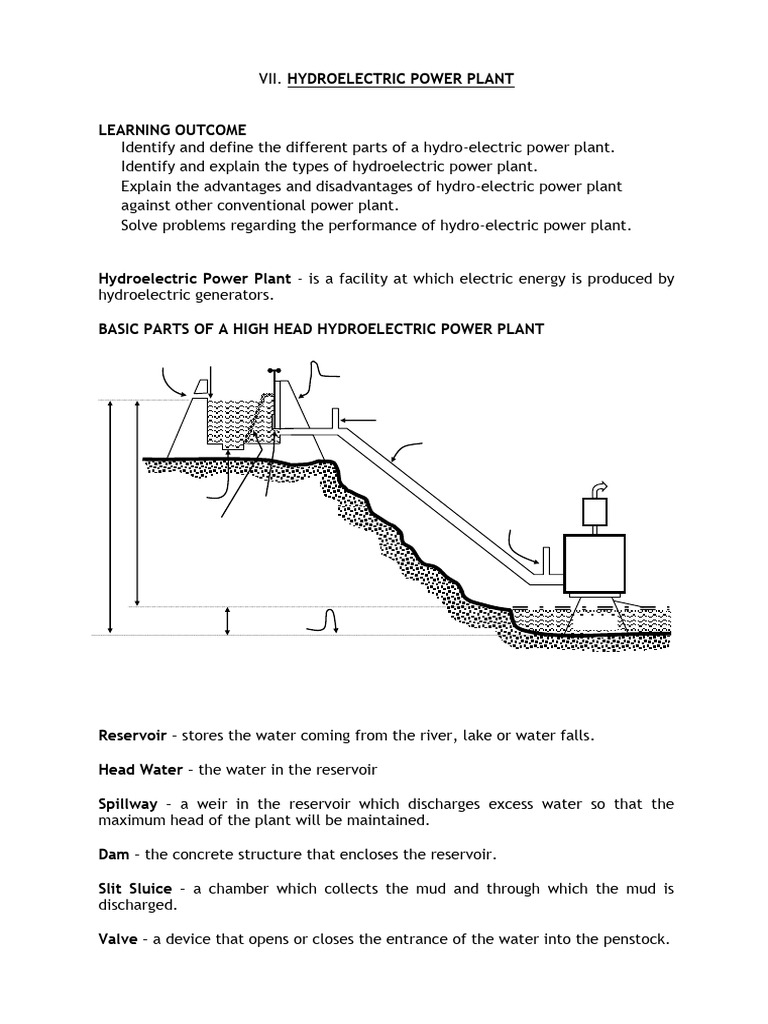 Hydroelectric Power Plant Guide | PDF | Turbine | Science & Mathematics