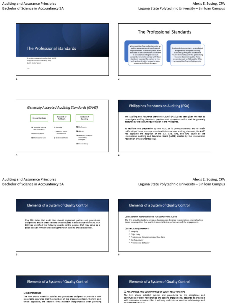 Topic 2 Professional Standards | PDF | Audit | Certified Public Accountant