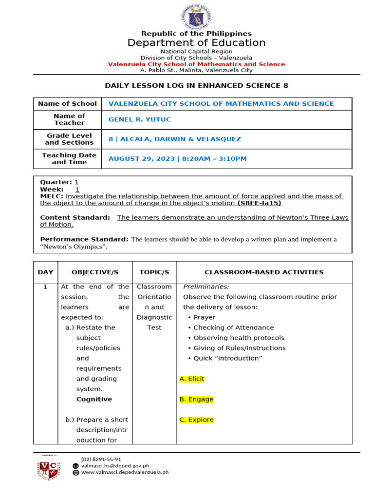 q1 Physics Week 1 | PDF