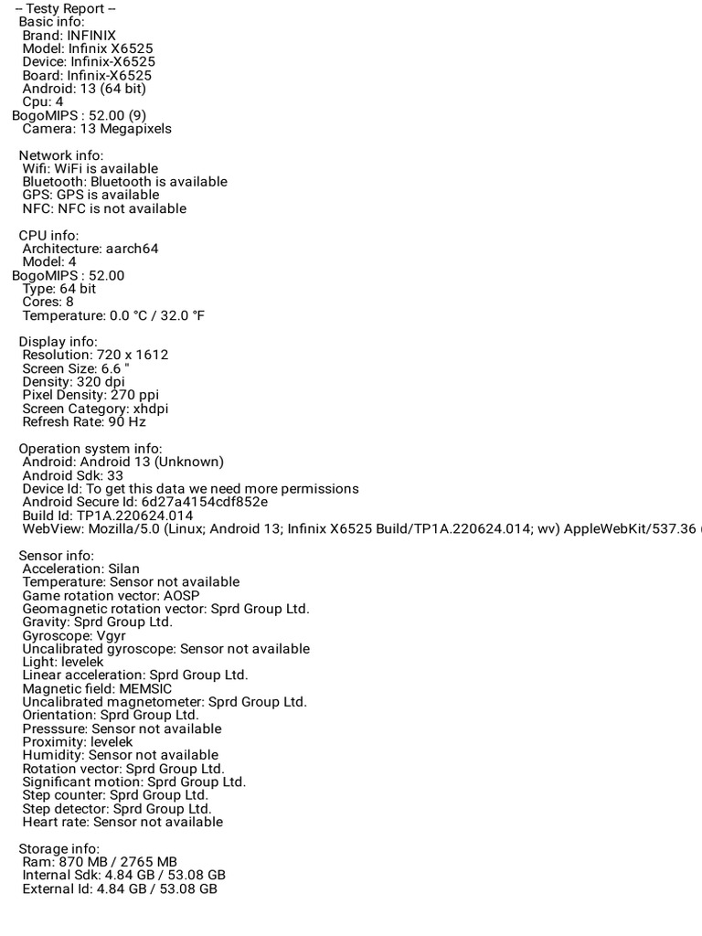 Test Report 1723585717655 | PDF