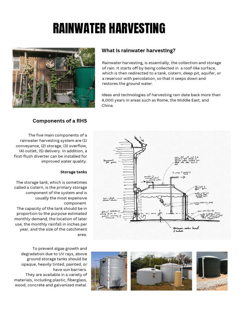 Rainwater Harvesting | PDF