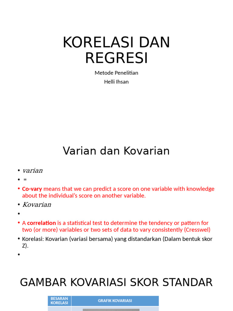 Korelasi Dan Regresi | PDF