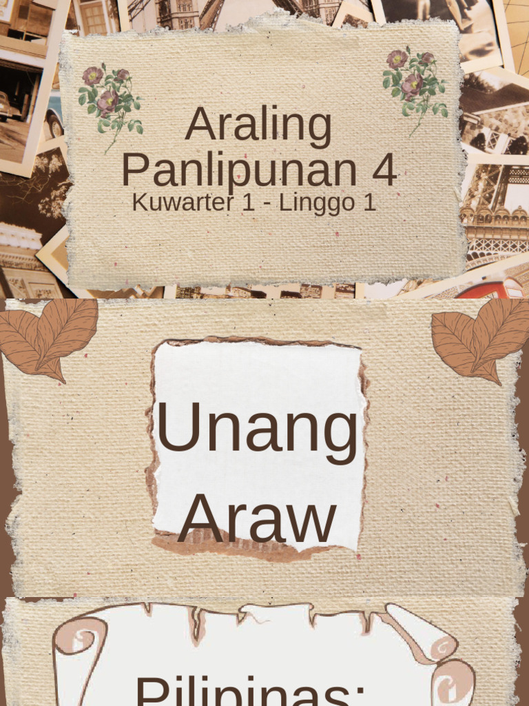 Araling Panlipunan 4 Quarter 1 Week 1 | PDF