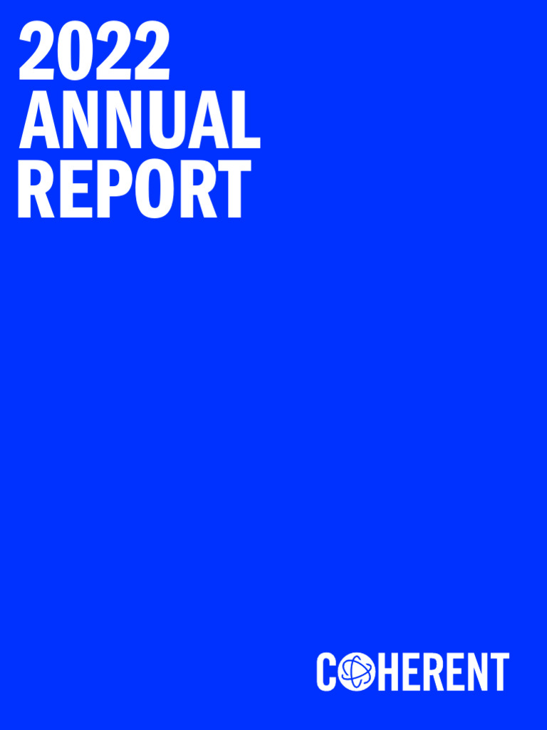 Coherent Annual Report 2022 | PDF