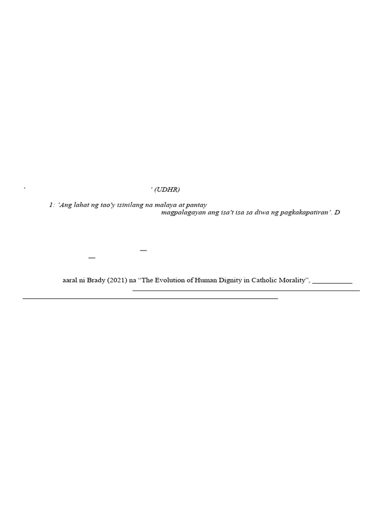 Ve7 - Module 2 Lecture On Dignidad | PDF