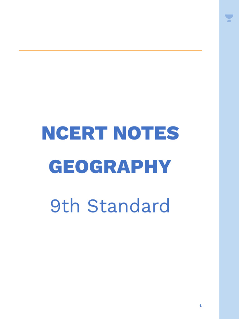 9th Standard Geo | PDF