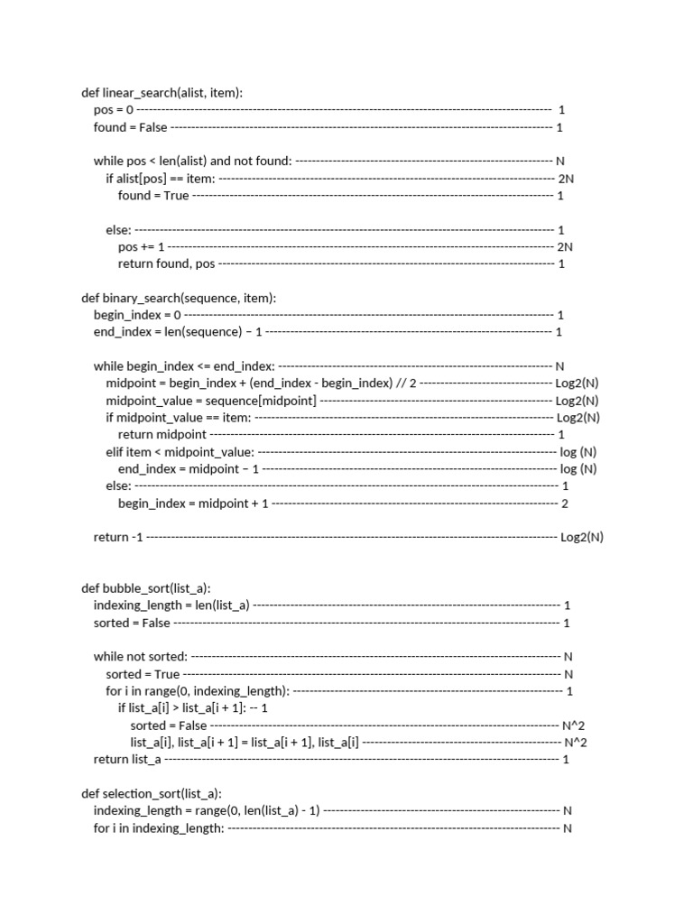 Dsa (Big-O Notation) | PDF