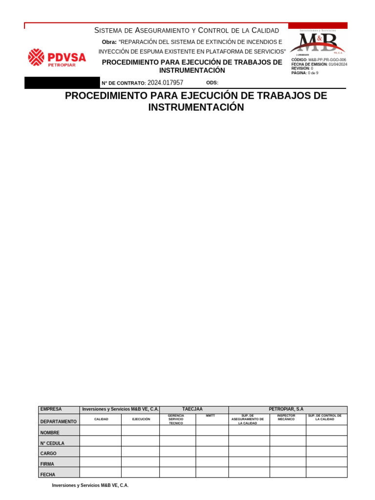 06.-Procd de Instrumentación | PDF