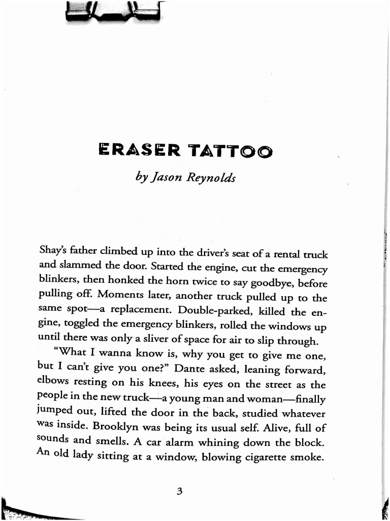 "Eraser Tattoo" by Jason Reynolds | PDF