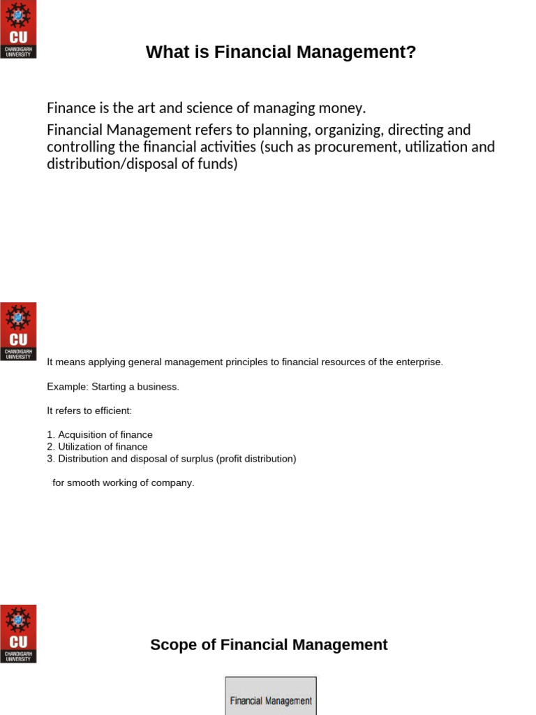 2.3 Introduction To Financial Management | PDF