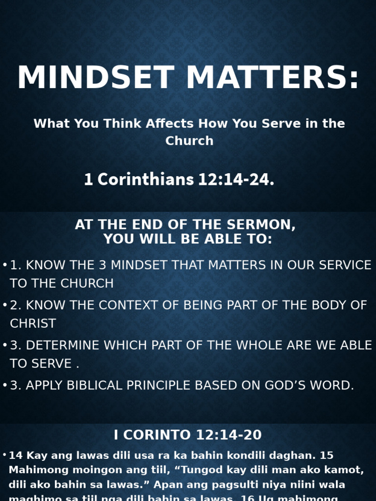 Mindset Matters | PDF
