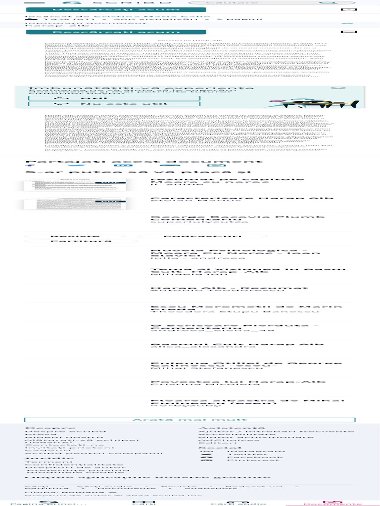 Harap-Alb Eseu PDF | PDF