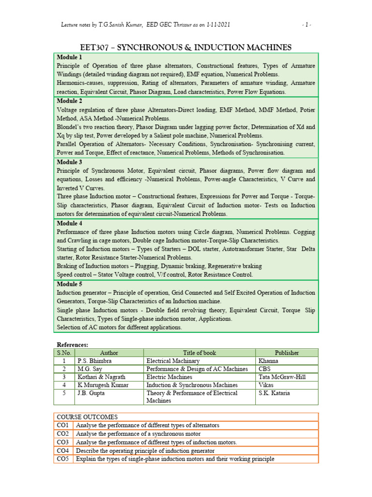 SIM Lecture Notes 2021 | PDF