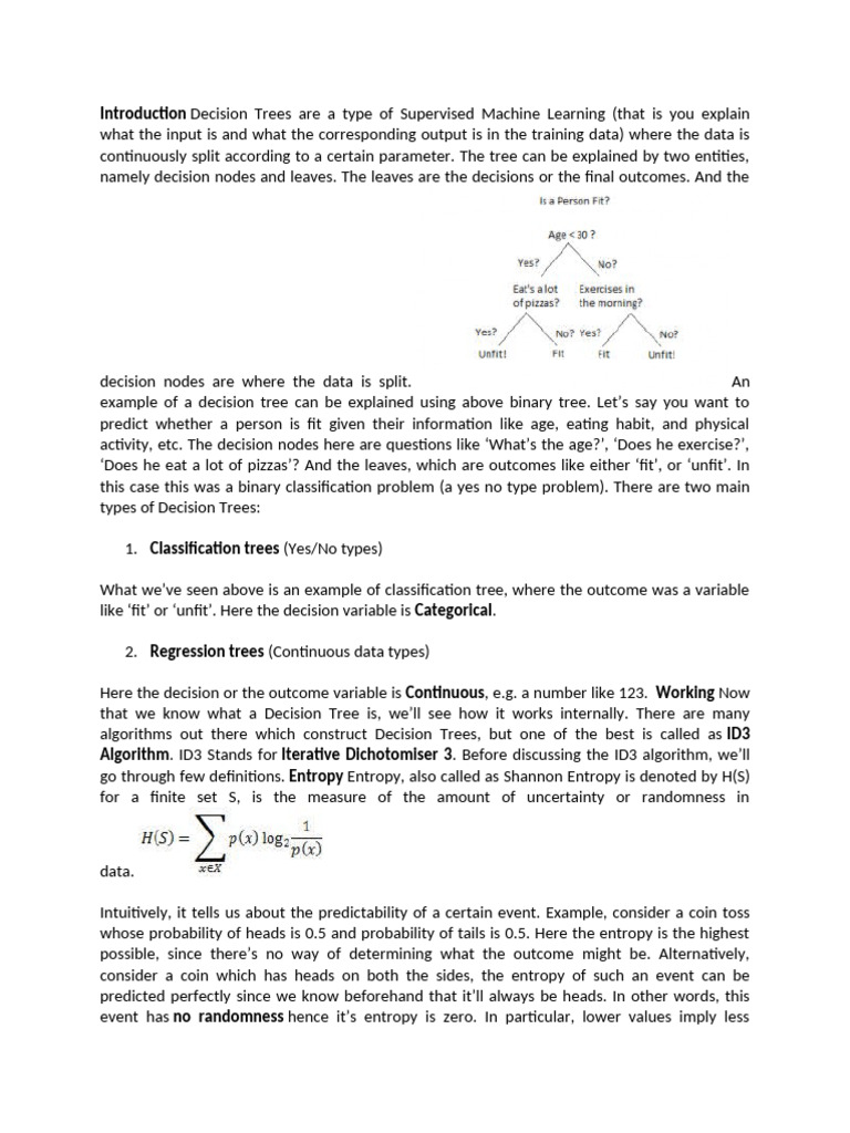 Decision Tree | PDF