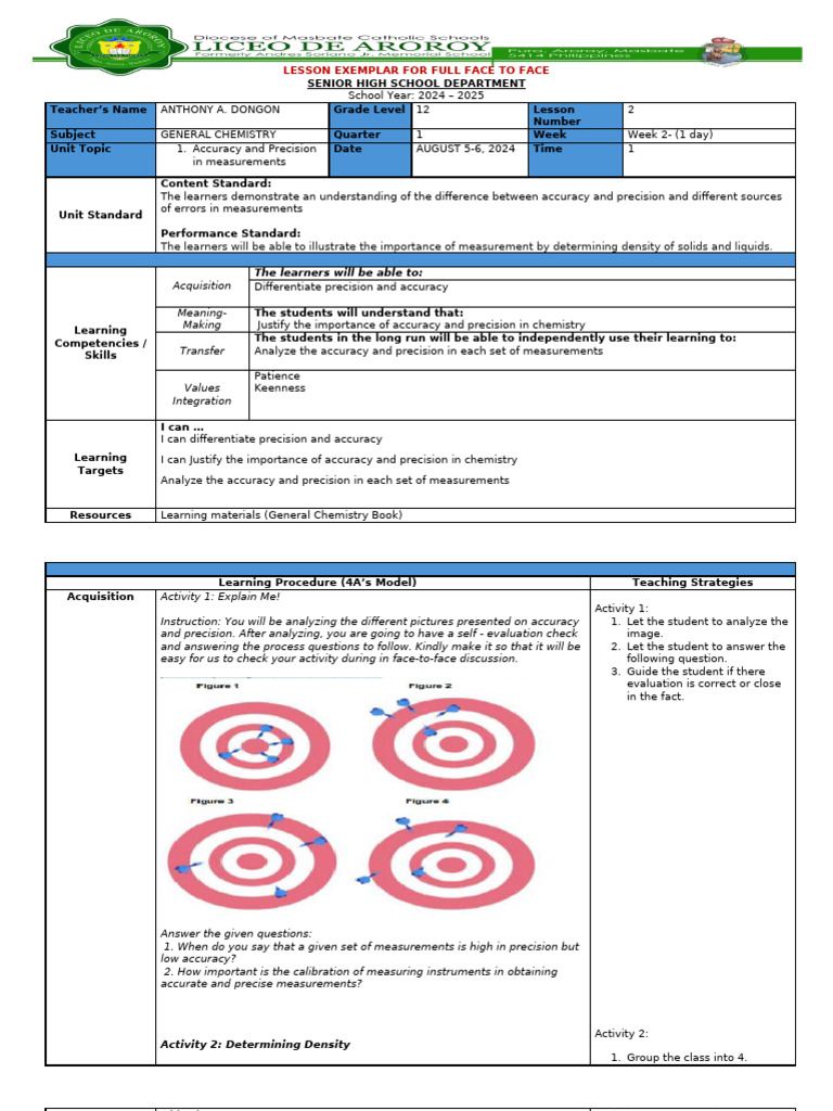 General Chemistry Lesson Exemplar (Week 3) | PDF