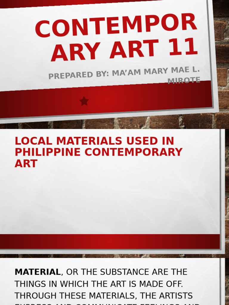 Q2-LESSON-1-Local-Materials-Used-in-Contemporary-Arts 1 | PDF