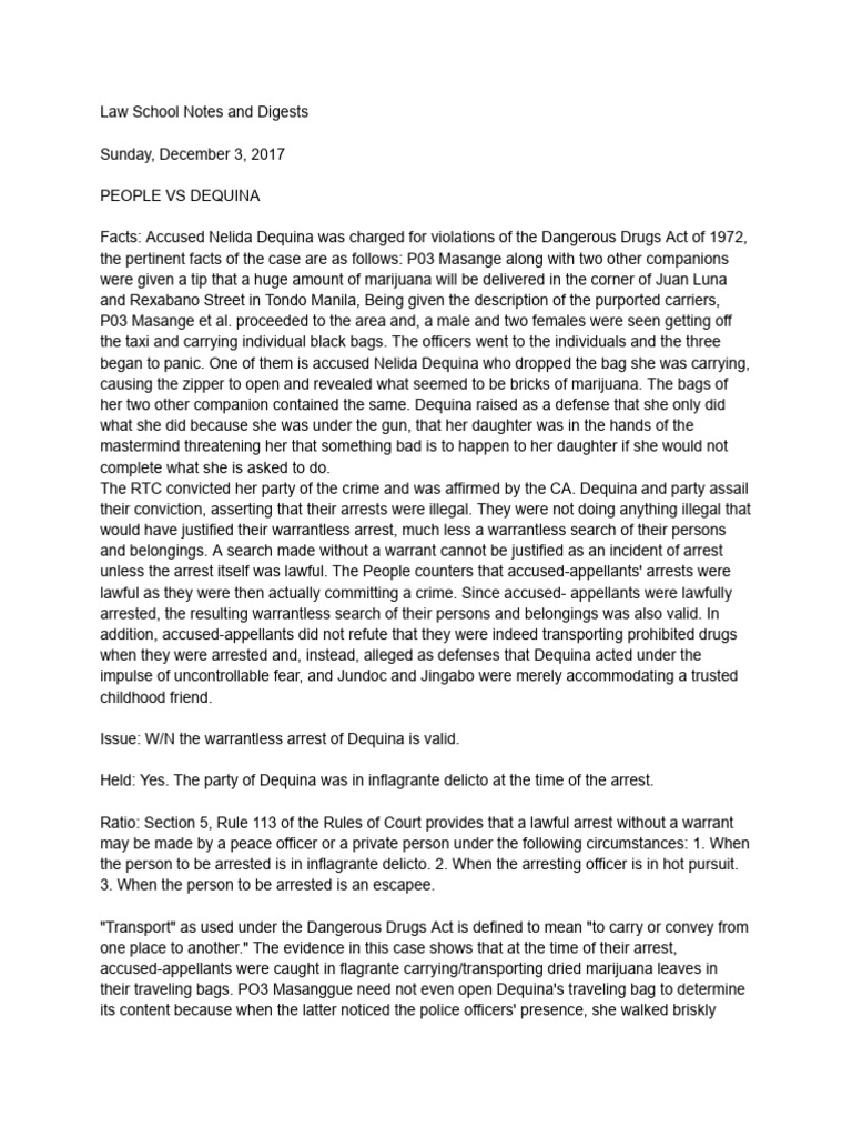 Law School Notes and Digests | PDF