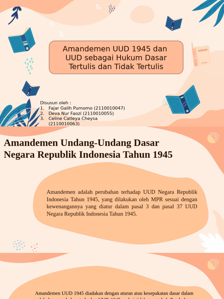 Amandemen Uud 1945 Kelompok 2 | PDF