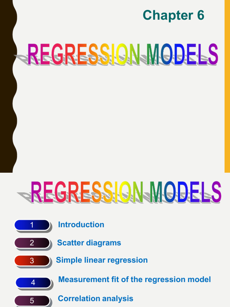 Chapter 6 REGRESSION-MODELS | PDF