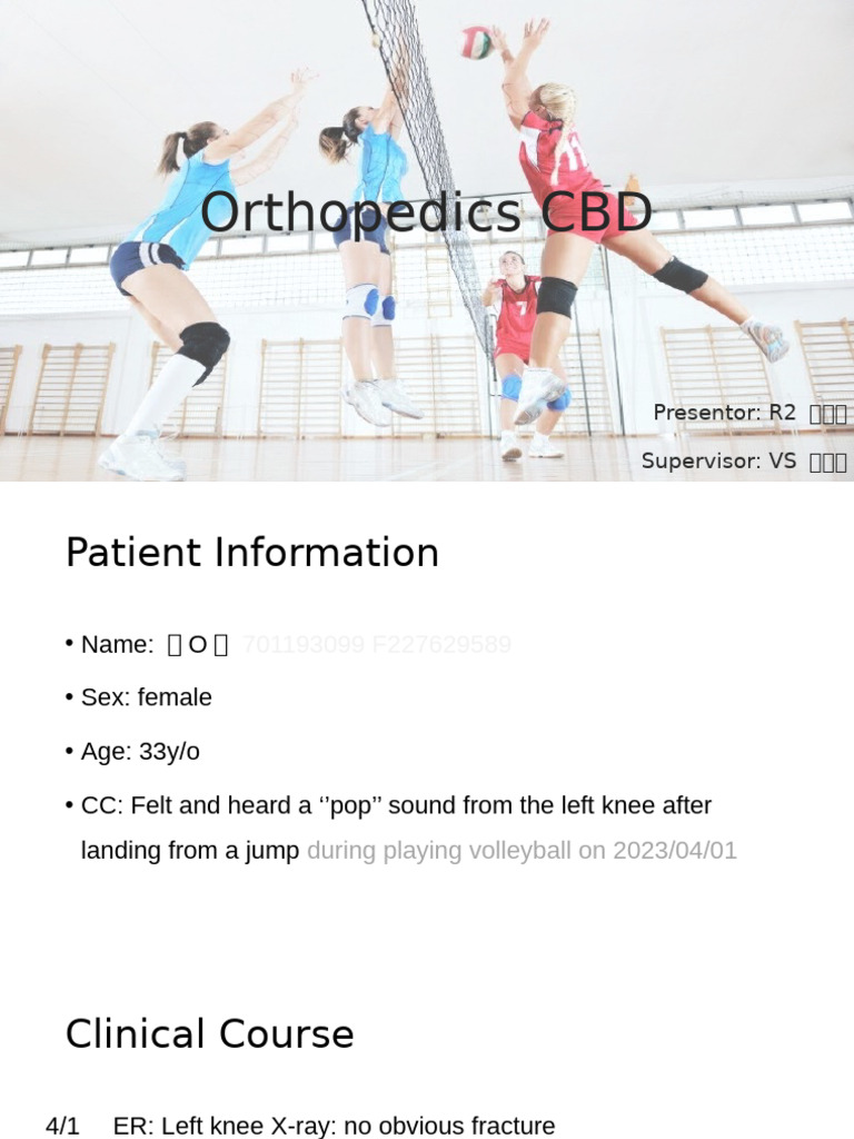 Ortho (ACL) | PDF