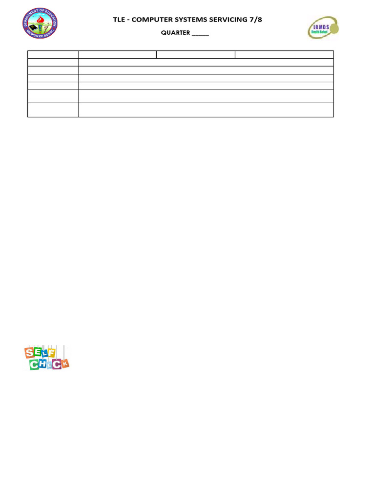 Tle - Computer Systems Servicing 7/8 | PDF