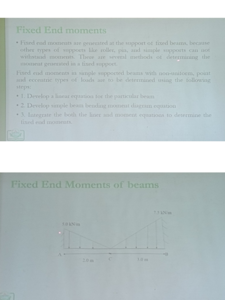 CVE 405 (Fixed End Moment) | PDF