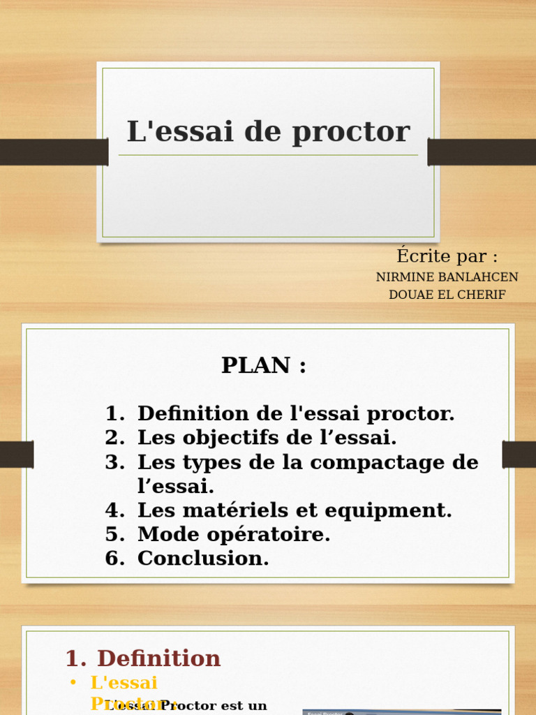 L'Essai de Proctor | PDF