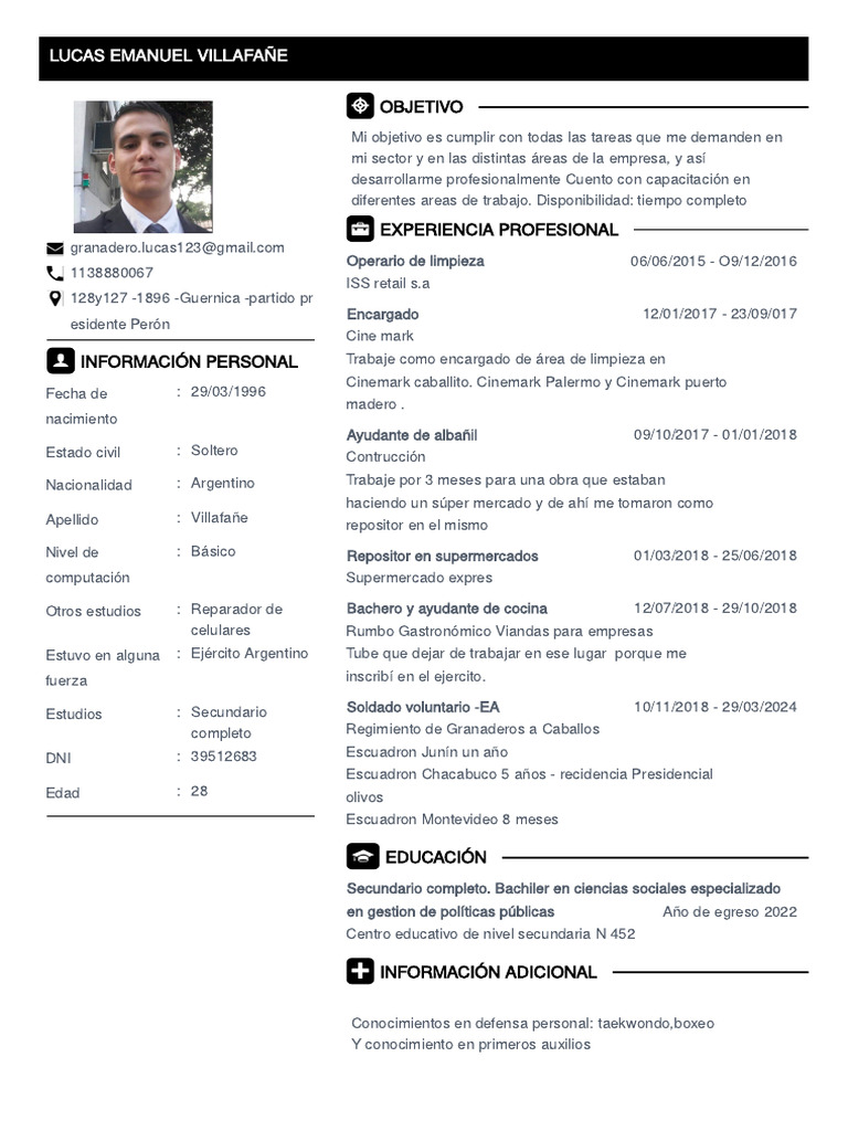 Lucas Villafañe CV | PDF
