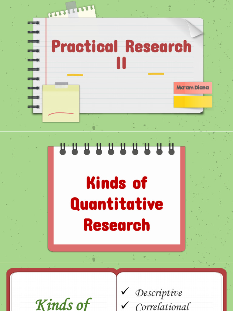 Week 3 Day 1 Kinds of Quantitative Research | PDF