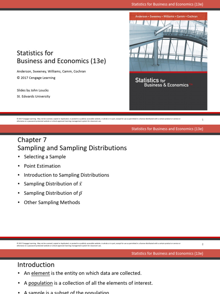Chapter 7 Sampling and Sampling Distributions | PDF | Estimator ...