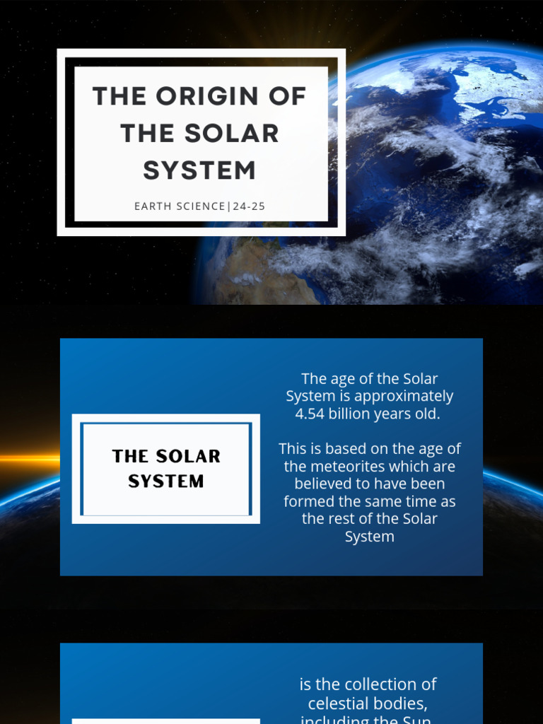 The Origin of The Solar System | PDF