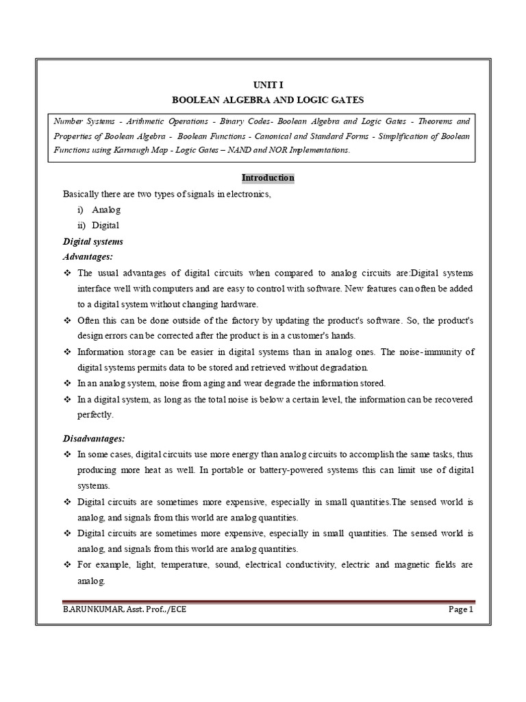 Boolean Algebra | PDF