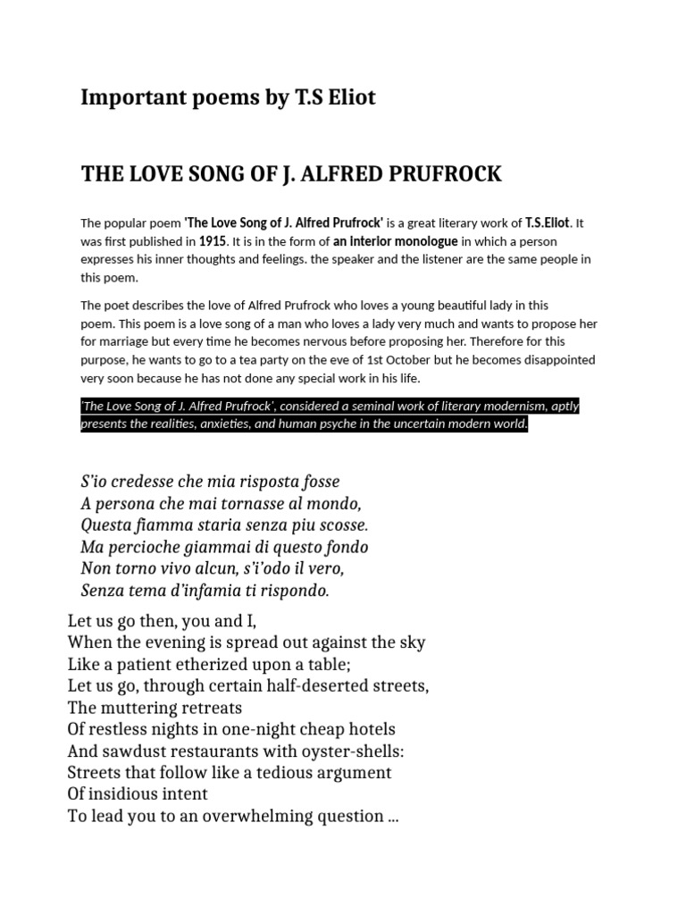 Modern Age Poetry | PDF