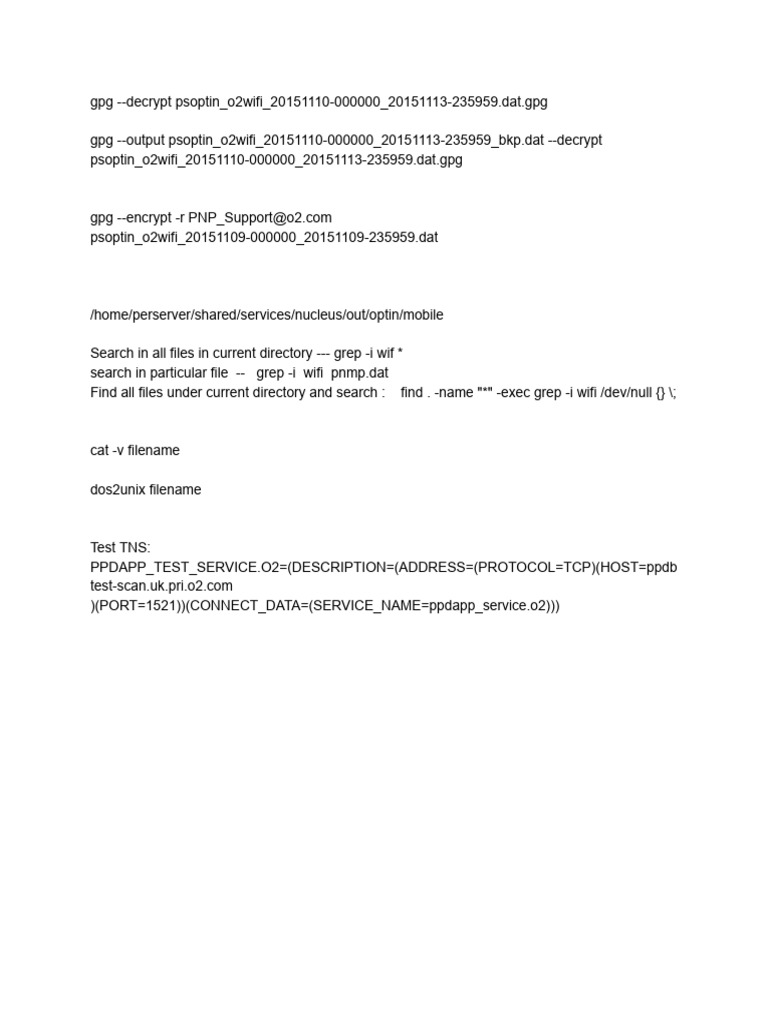 Useful Commands | PDF