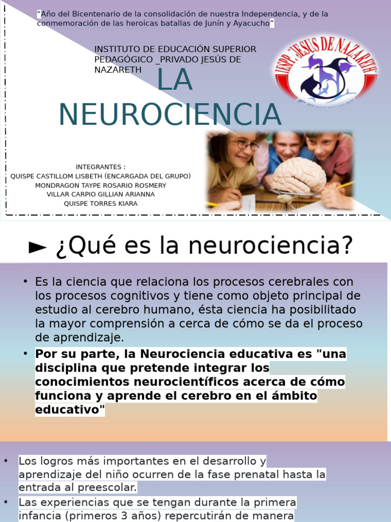 LA NEUROCIENCIA | PDF